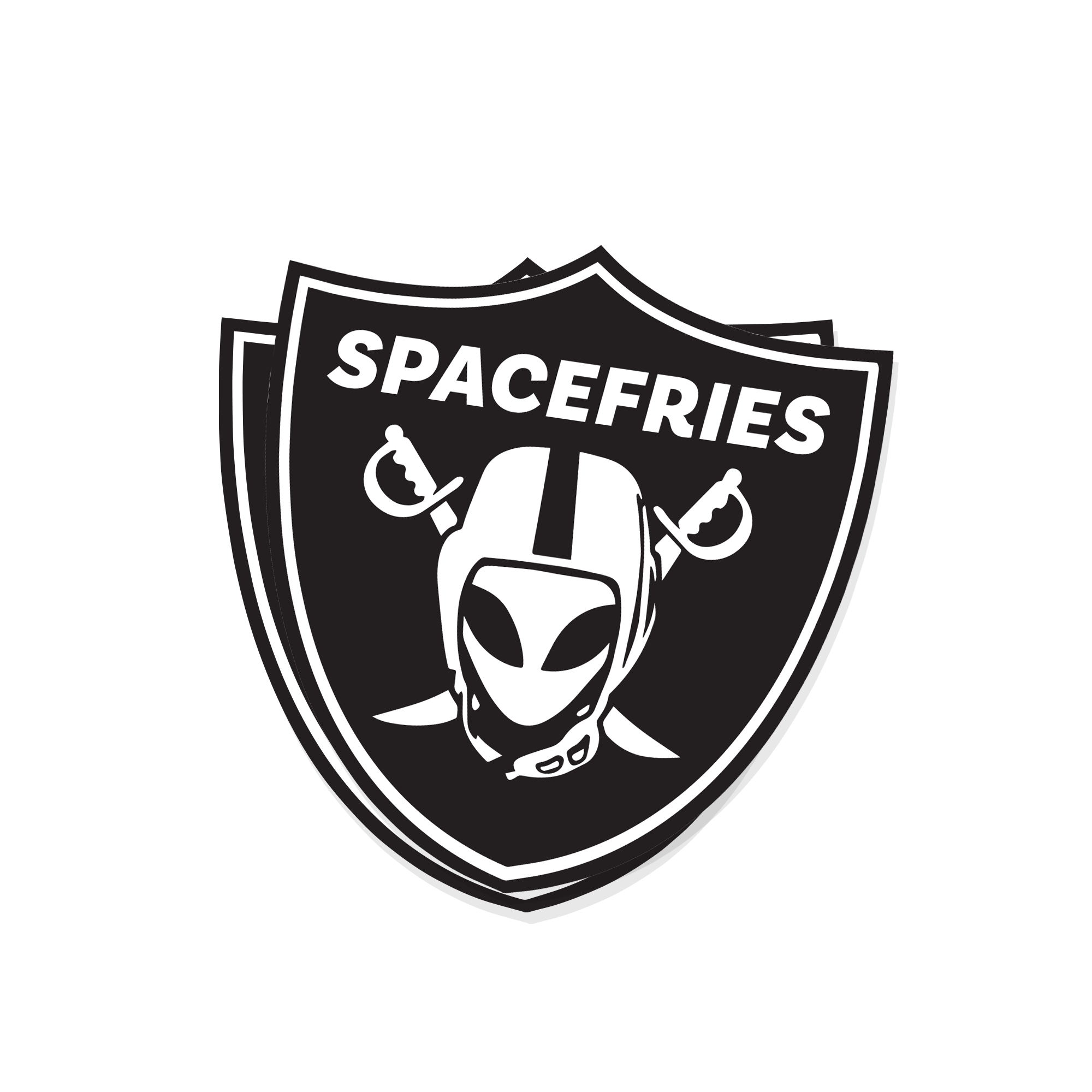 Space Raider Sticker pack – Space Fries